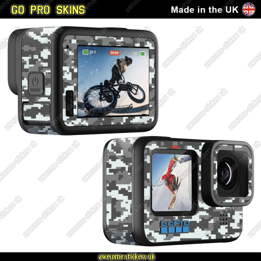 GoPro Hero skins: Black Series 7, 8, 9, 10, 11 & 12 - Awesome Stickers UK