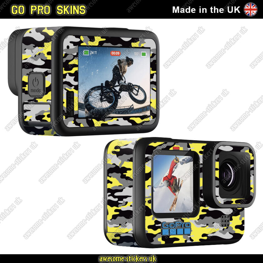 GoPro Hero skins: Black Series 7, 8, 9, 10, 11 & 12 - Awesome Stickers UK