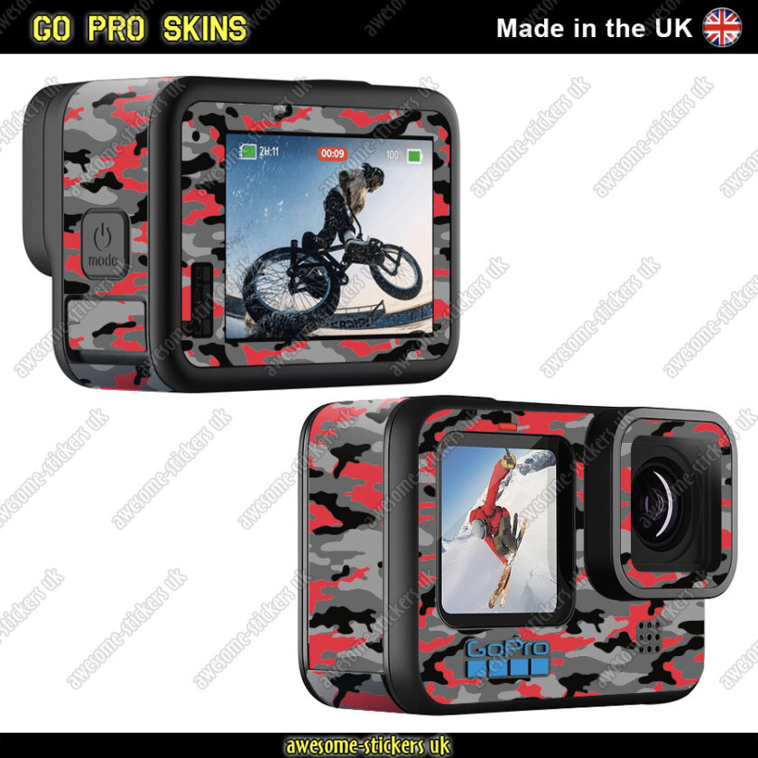 GoPro Hero skins: Black Series 7, 8, 9, 10, 11 & 12 - Awesome Stickers UK