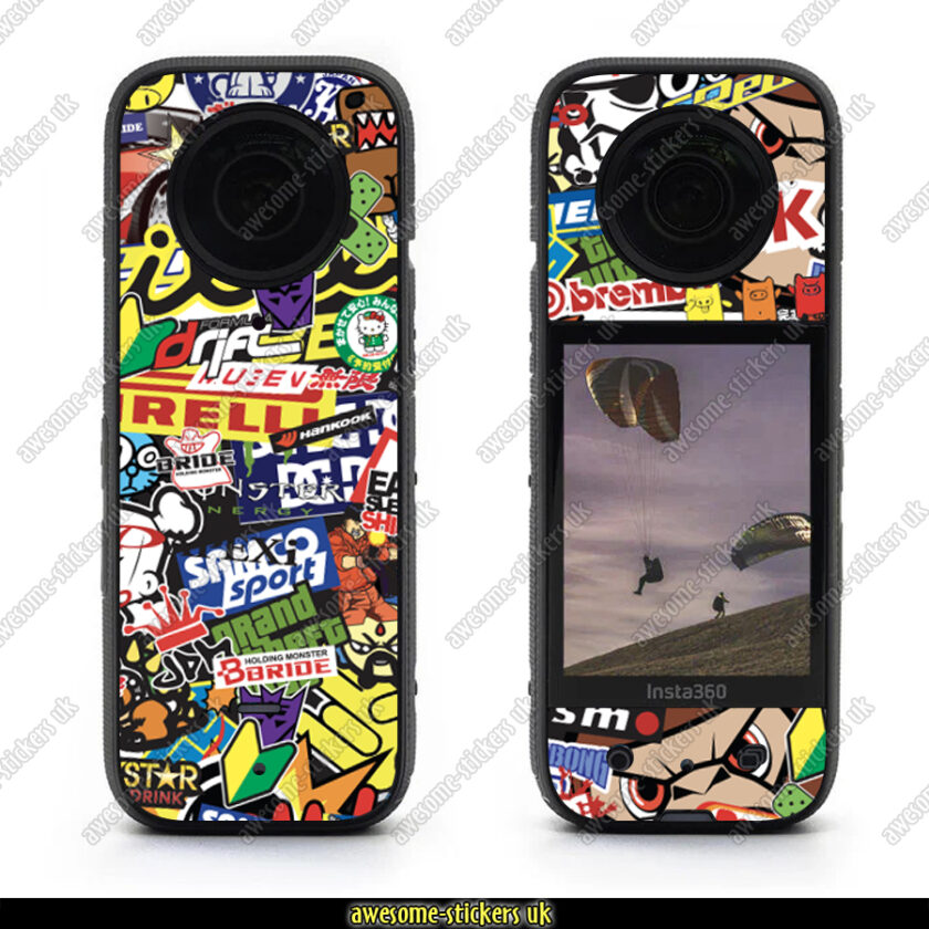 Insta 360 X3 skins - Awesome Stickers UK